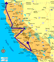 MagnusAndCheryl in California - Heading up the Pacific Coast